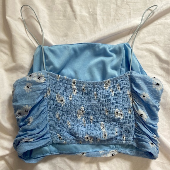 La Hearts | Tops | La Heartspacsun Blue And White Floral Tank | Poshmark